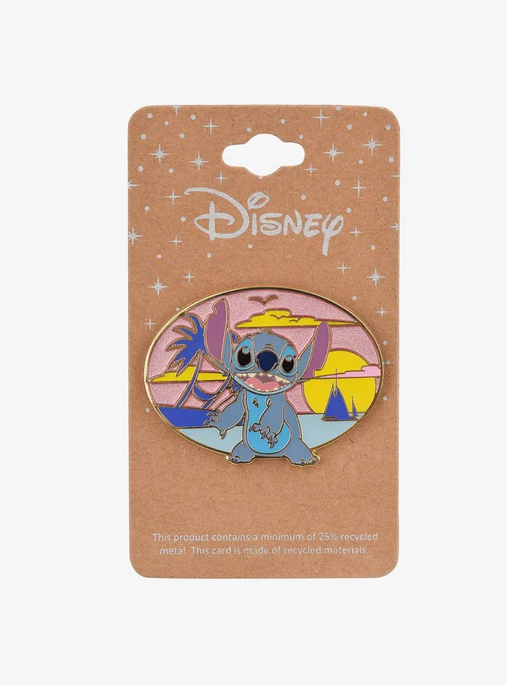 Boxlunch Disney Lilo & Stitch Sunset Stitch Enamel Pin - BoxLunch ...