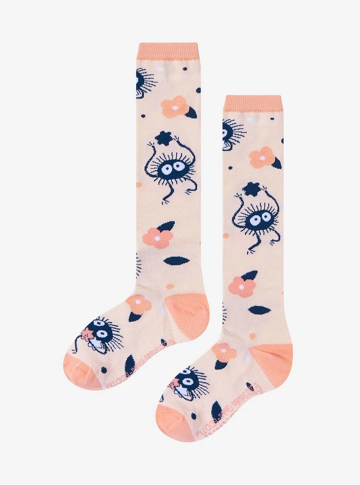 Hot Topic Studio Ghibli Spirited Away Soot Sprites Floral Knee-High ...