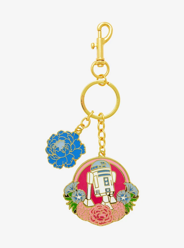 Star Wars Loungefly Star Wars R2-D2 Floral Keychain — BoxLunch ...