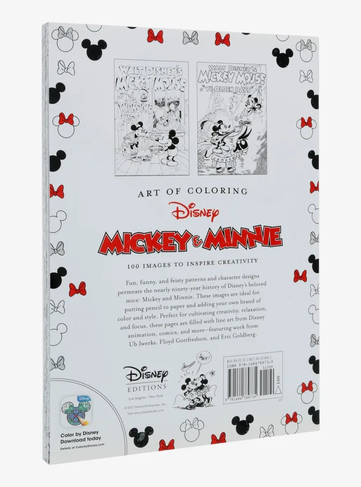 Hot Topic Disney Art Of Coloring: Mickey & Minnie Coloring Book | Mall ...