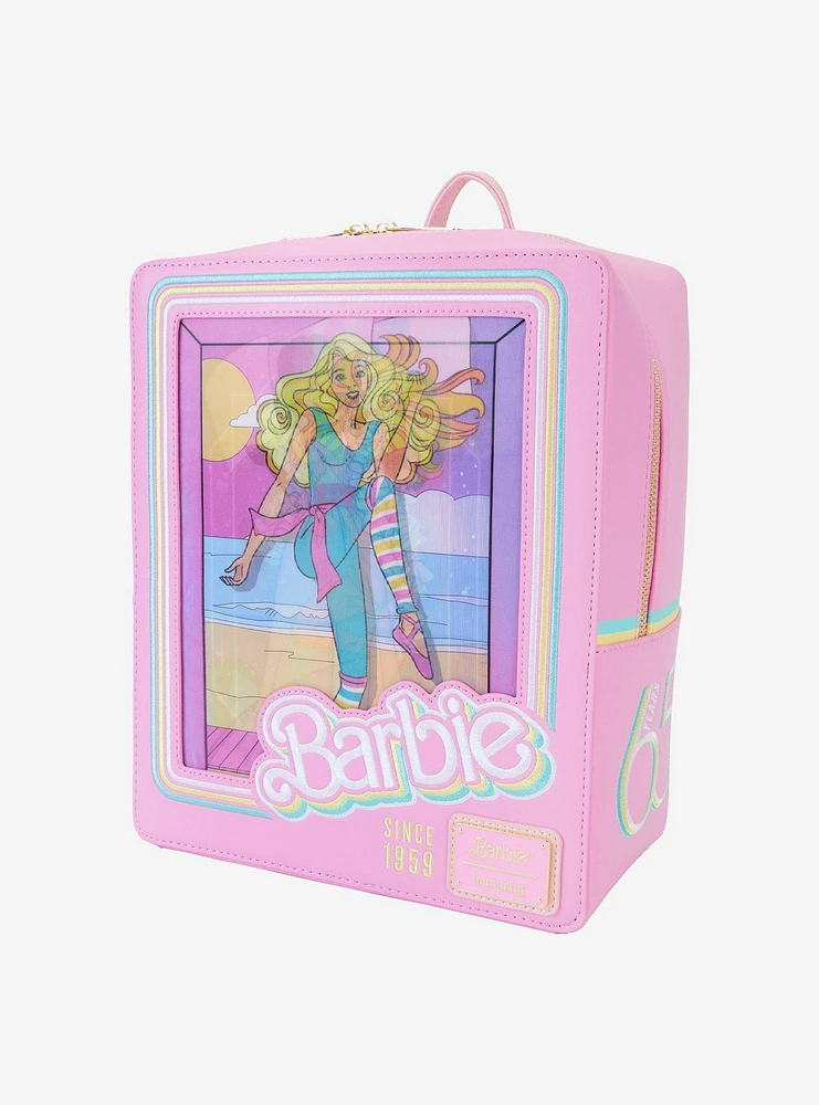 LOUNGFLY Loungefly Barbie 65th Anniversary Lenticular Mini Backpack ...