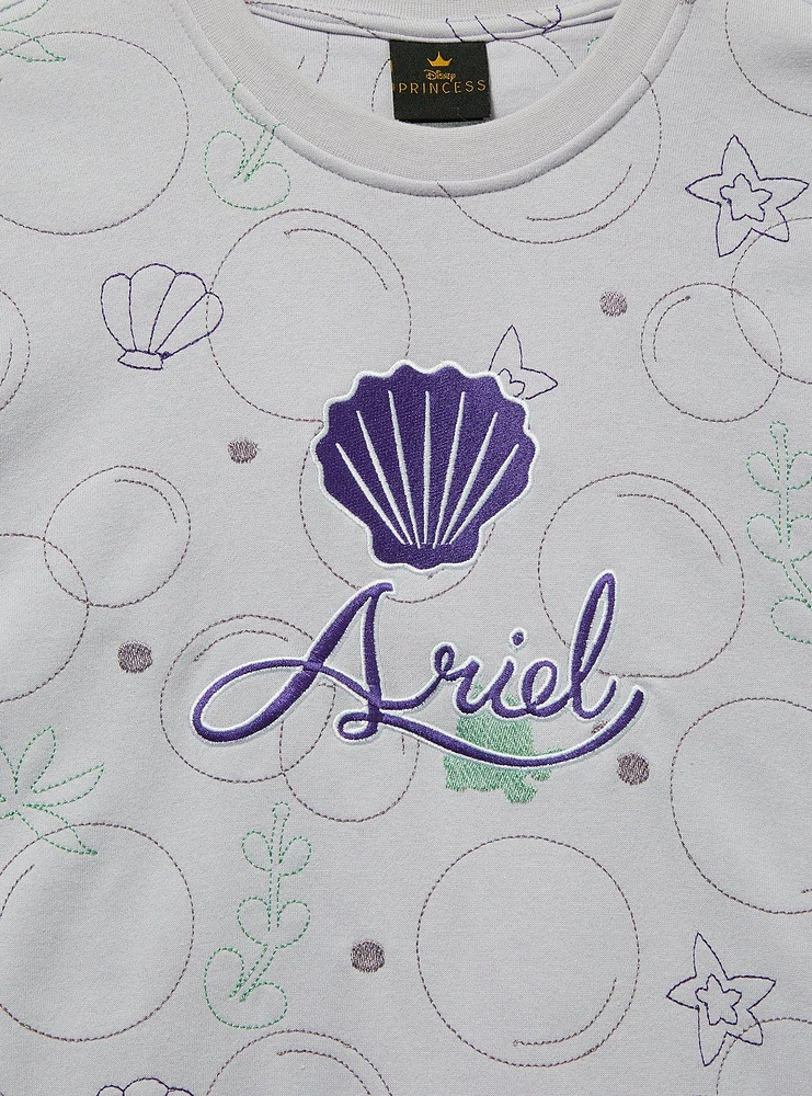 Disney The Little Mermaid Ariel Topographic Shell Crewneck — BoxLunch ...