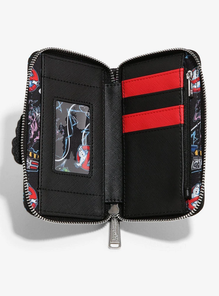 LOUNGFLY Loungefly Ghostbusters Ecto-1 Glow-In-The-Dark Zipper Wallet ...