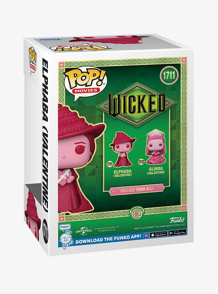 Boxlunch Funko Pop! Movies Wicked Elphaba (Valentine) Vinyl Figure ...