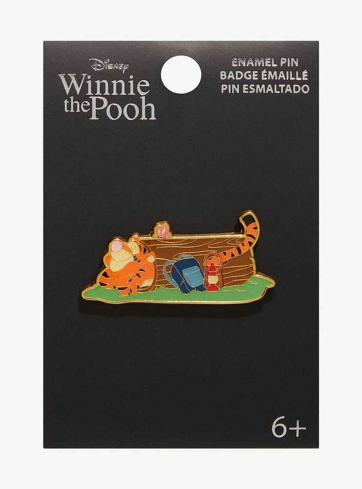 Disney Loungefly Winnie the Pooh Tigger Camping Log Enamel Pin ...