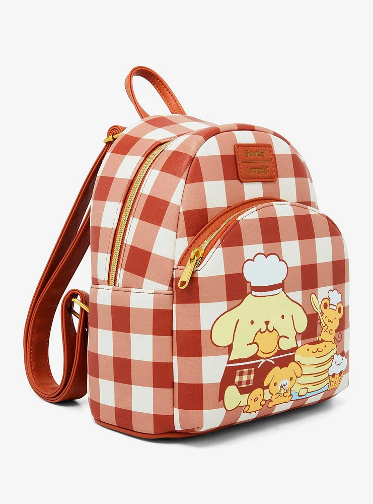 Hot Topic Loungefly Pompompurin Bakery Gingham Mini Backpack | Mall of ...