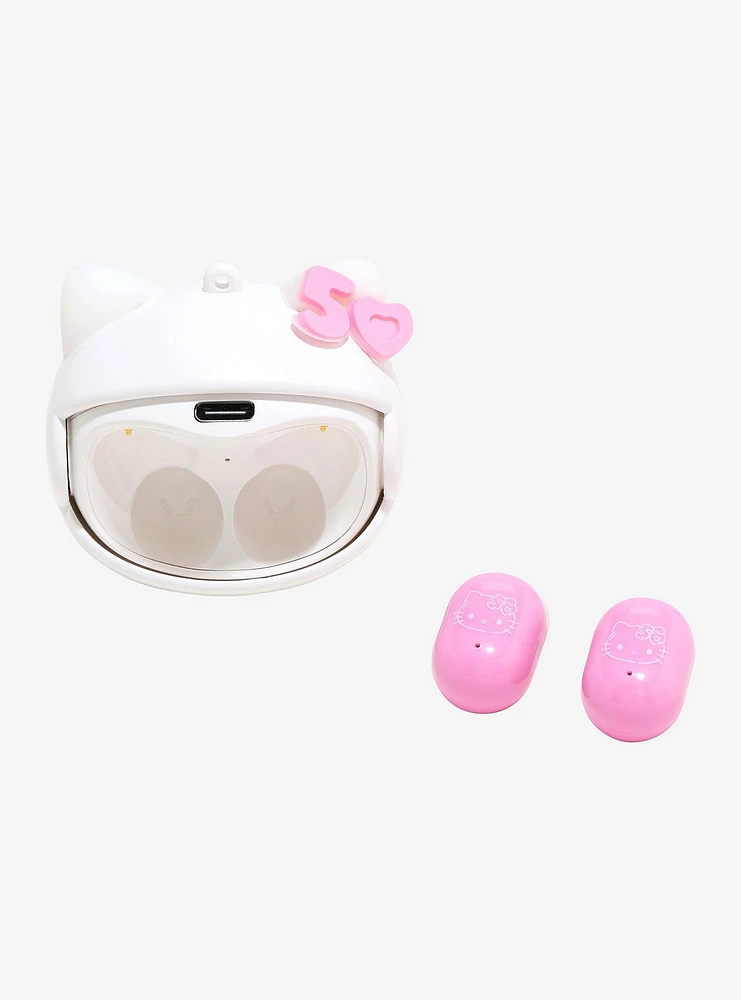 Hot Topic Hello Kitty 50th Anniversary Wireless Earbuds With Charging ...