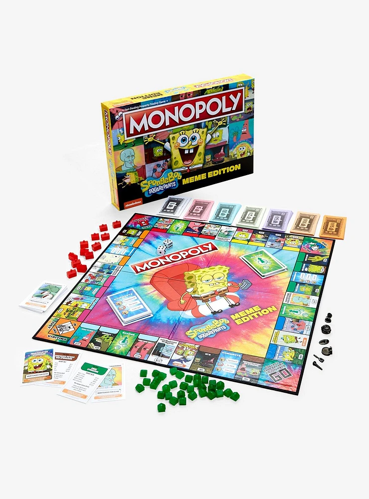 TV SpongeBob SquarePants Meme Edition Monopoly Board Game at Mall of ...