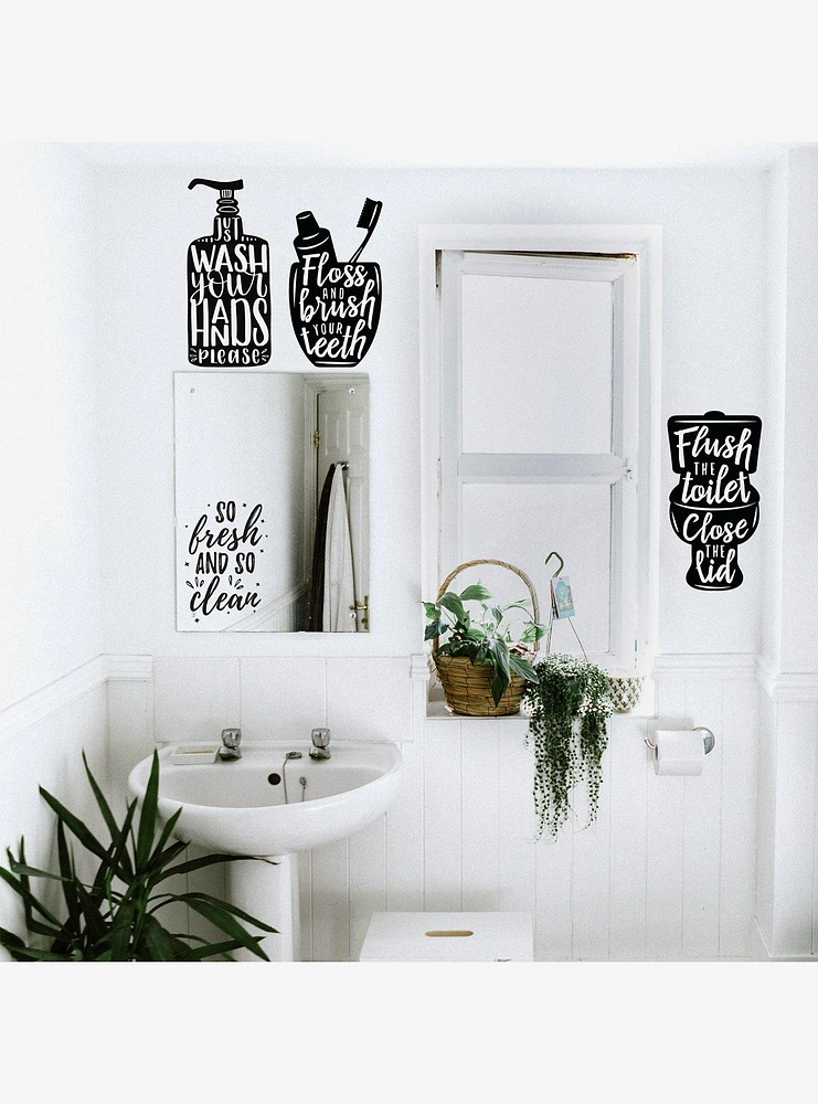 Boxlunch Wash Your Hands Soap Quotes Wall Decals at Mall of America® in ...