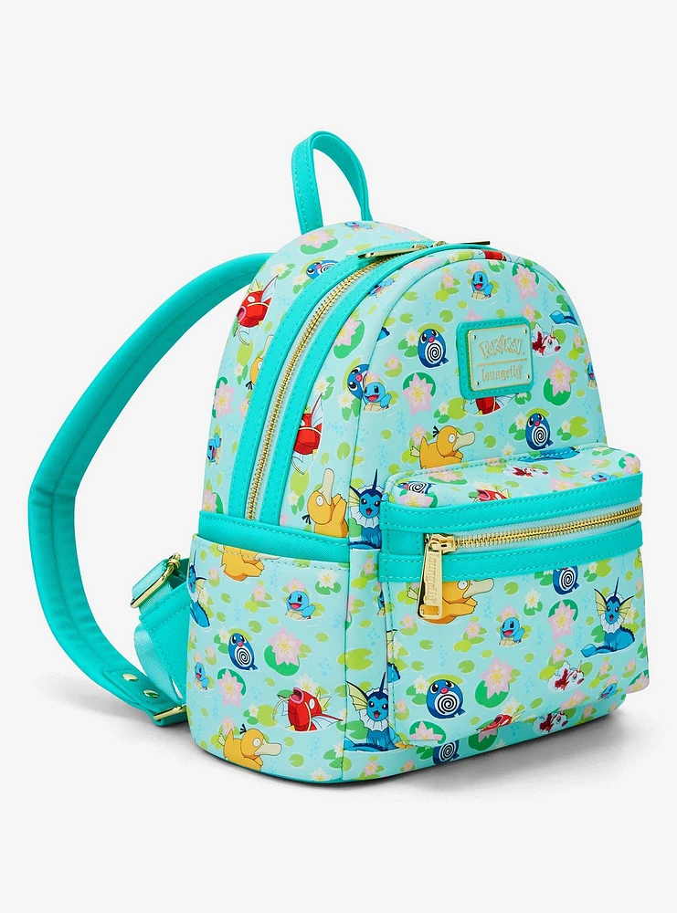 Pokemon Loungefly Pokémon Water Type Lily Pad Allover Print Mini ...