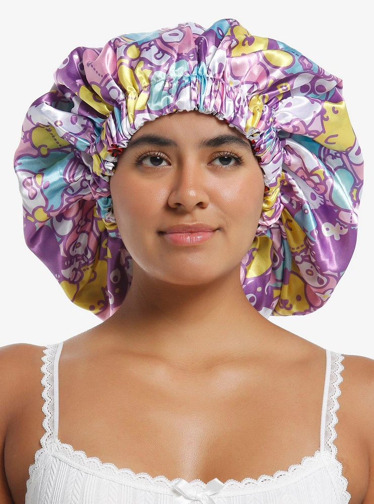 Hot Topic Hello Kitty And Friends Reversible Satin Bonnet | Mall of ...
