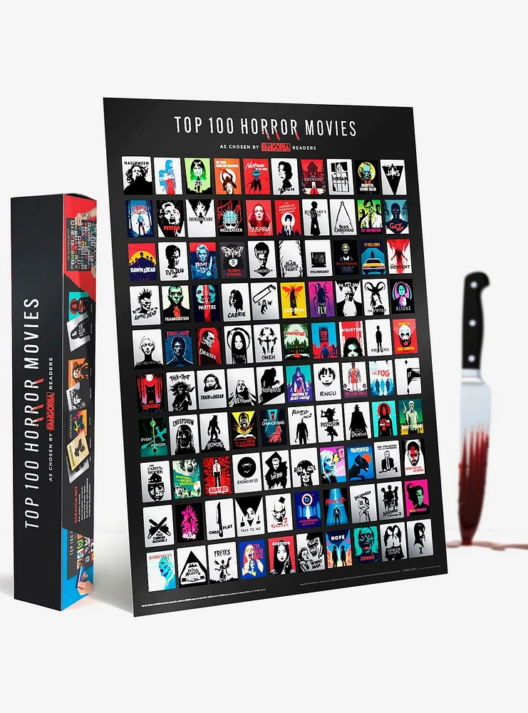 Hot Topic Top 100 Horror Movies Poster | Mall of America®