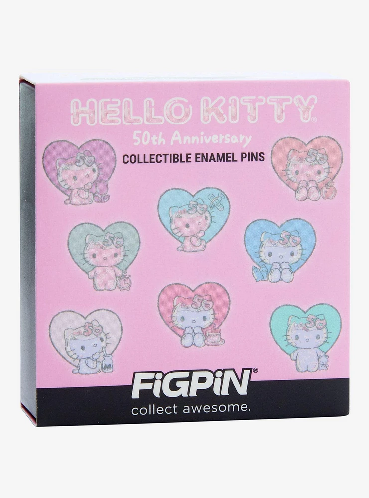 Hot Topic FiGPiN Hello Kitty 50th Anniversary Blind Box Enamel Pin ...