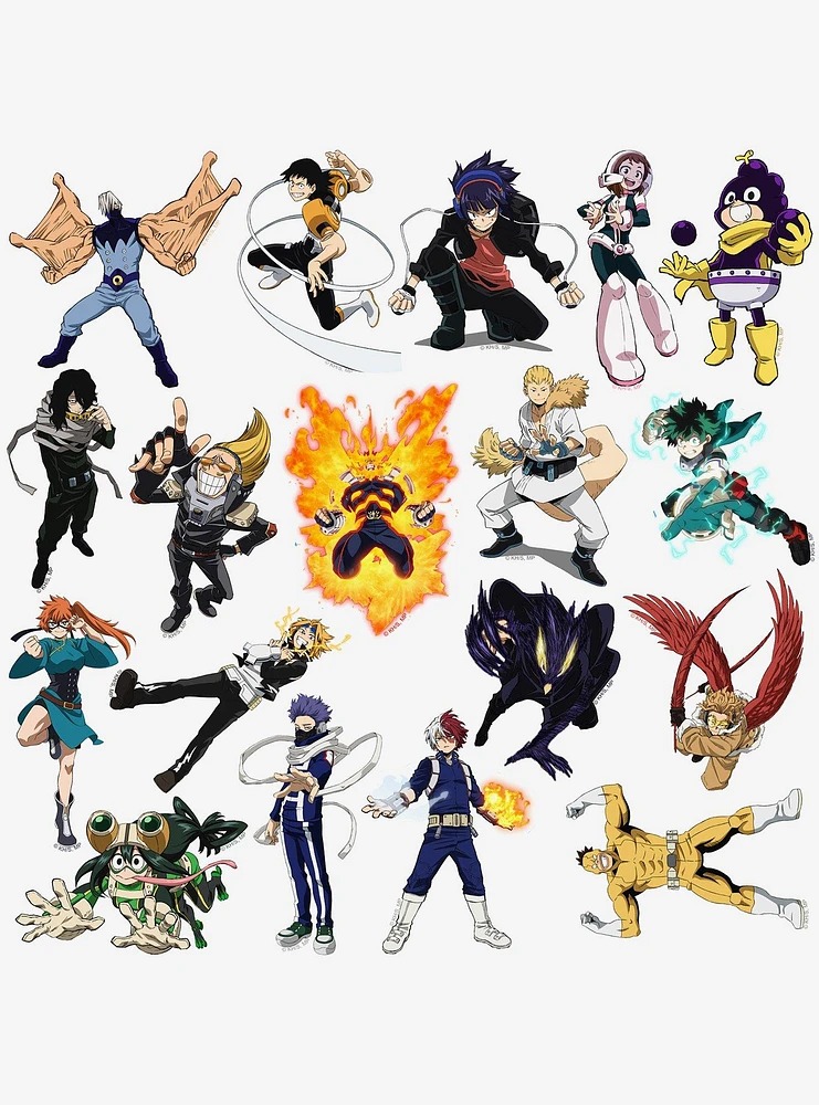 Hot Topic My Hero Academia Heroes Sticker Pack | Mall of America®