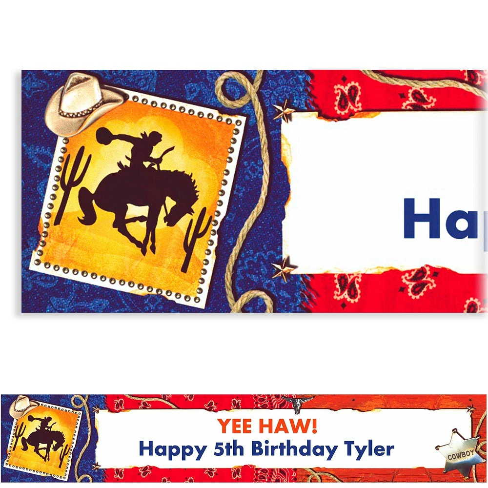 PartyCity Custom Wild West Banner 6ft | Hamilton Place
