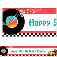 PartyCity Custom Classic '50s Banner 6ft | Hamilton Place