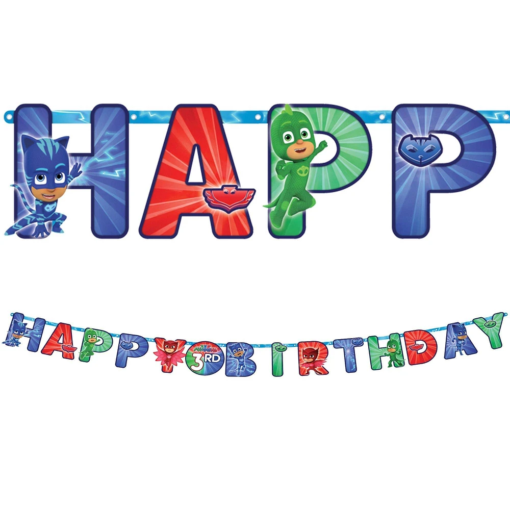PartyCity PJ Masks Birthday Banner Kit | Hamilton Place