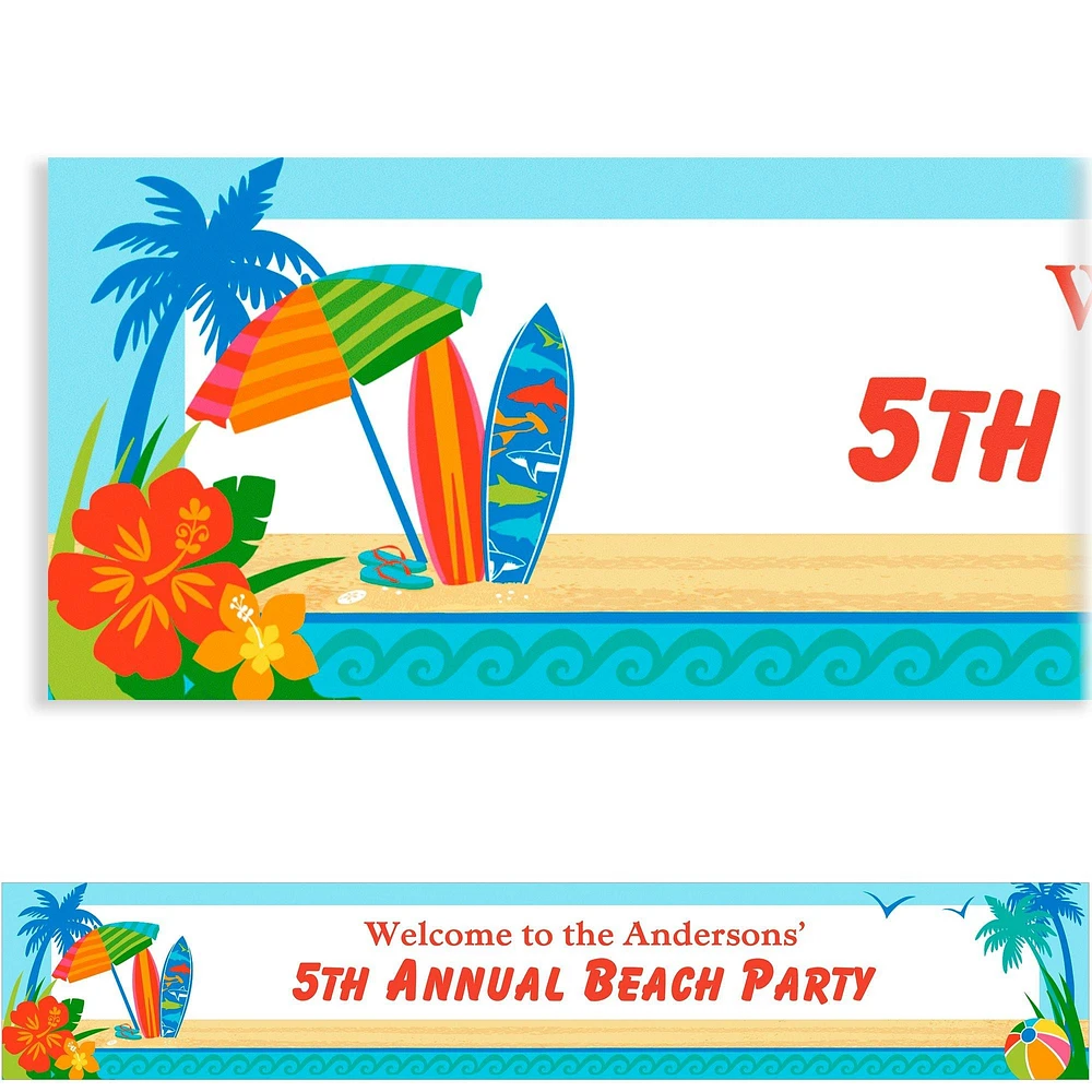 PartyCity Custom Sun & Surf Beach Banner | Hamilton Place
