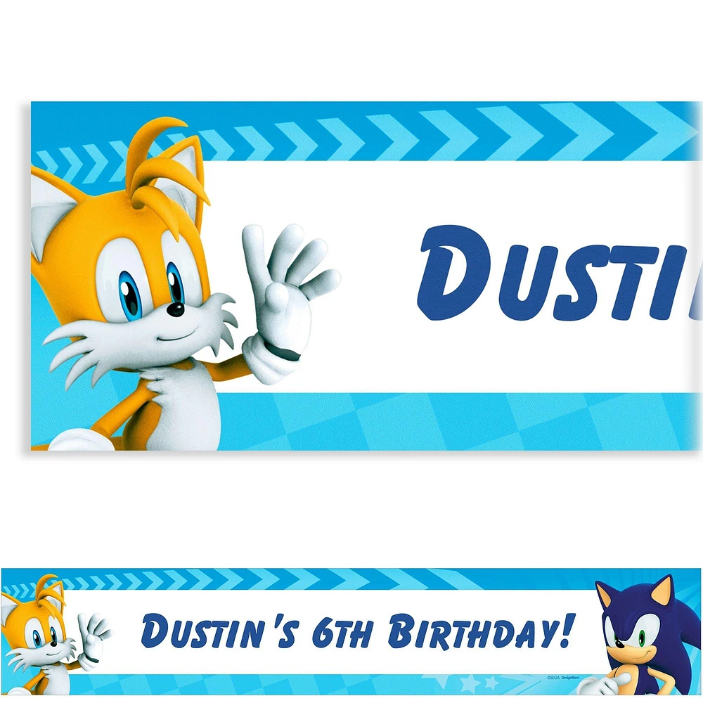 PartyCity Custom Sonic the Hedgehog Banner | Hamilton Place
