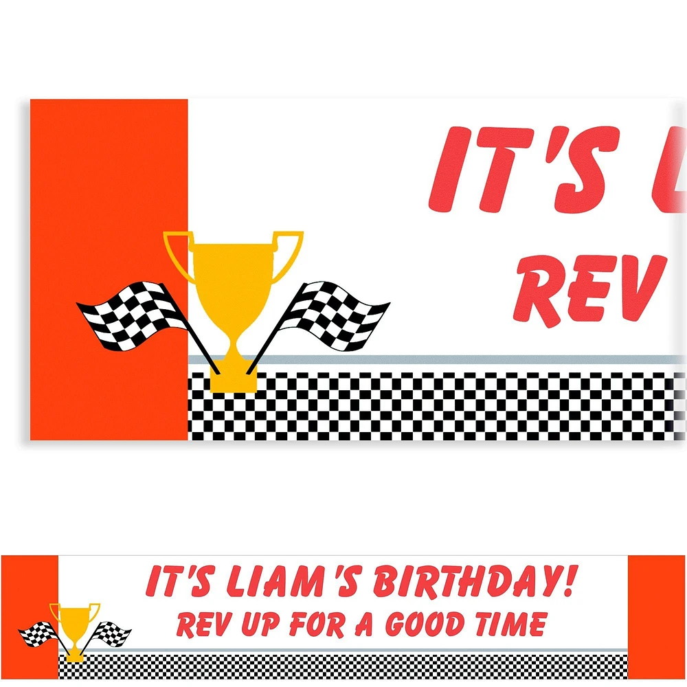 PartyCity Custom Race Car Banner | Hamilton Place