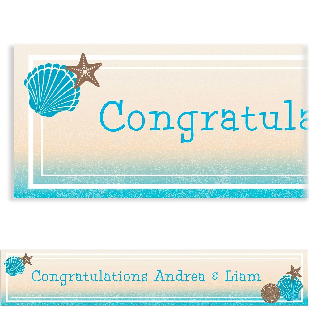 PartyCity Custom Seashell Beach Banner | Hamilton Place