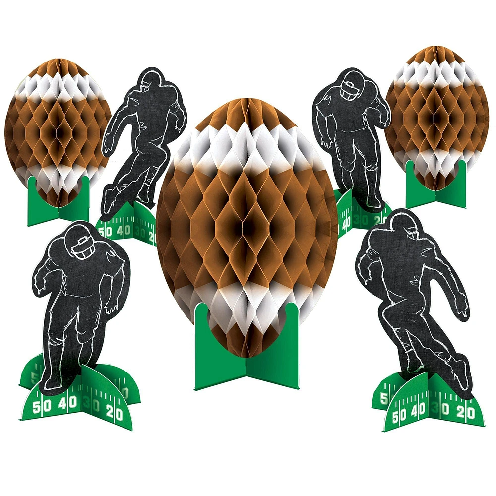 PartyCity Football Honeycomb Centerpieces 7ct | Hamilton Place