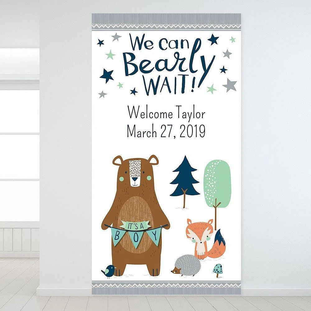 PartyCity Custom Can Bearly Wait Backdrop | Hamilton Place