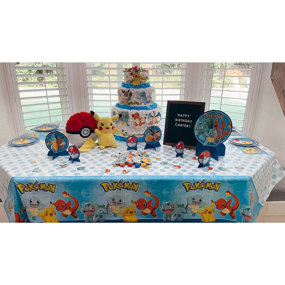 PartyCity Classic Pokémon Table Cover | Hamilton Place