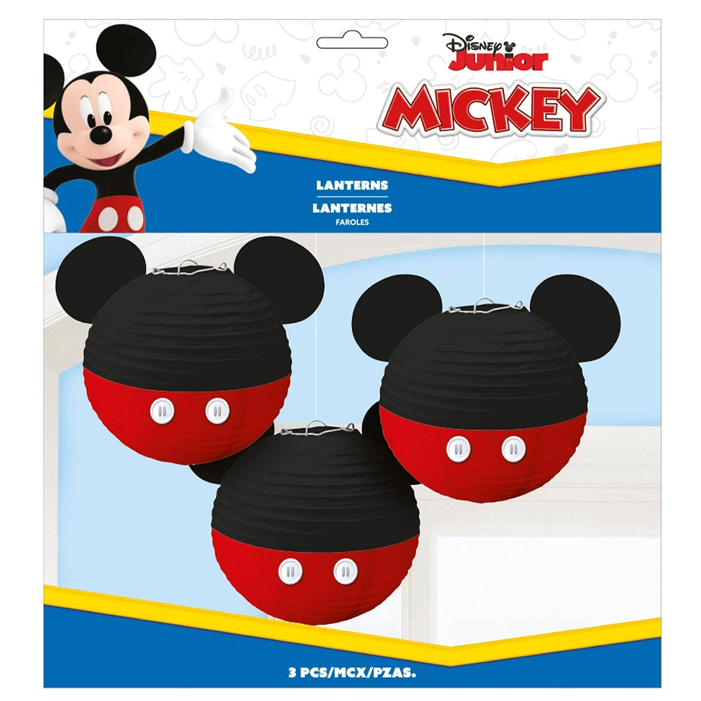 PartyCity Mickey Mouse Forever Paper Lanterns 3ct | Hamilton Place