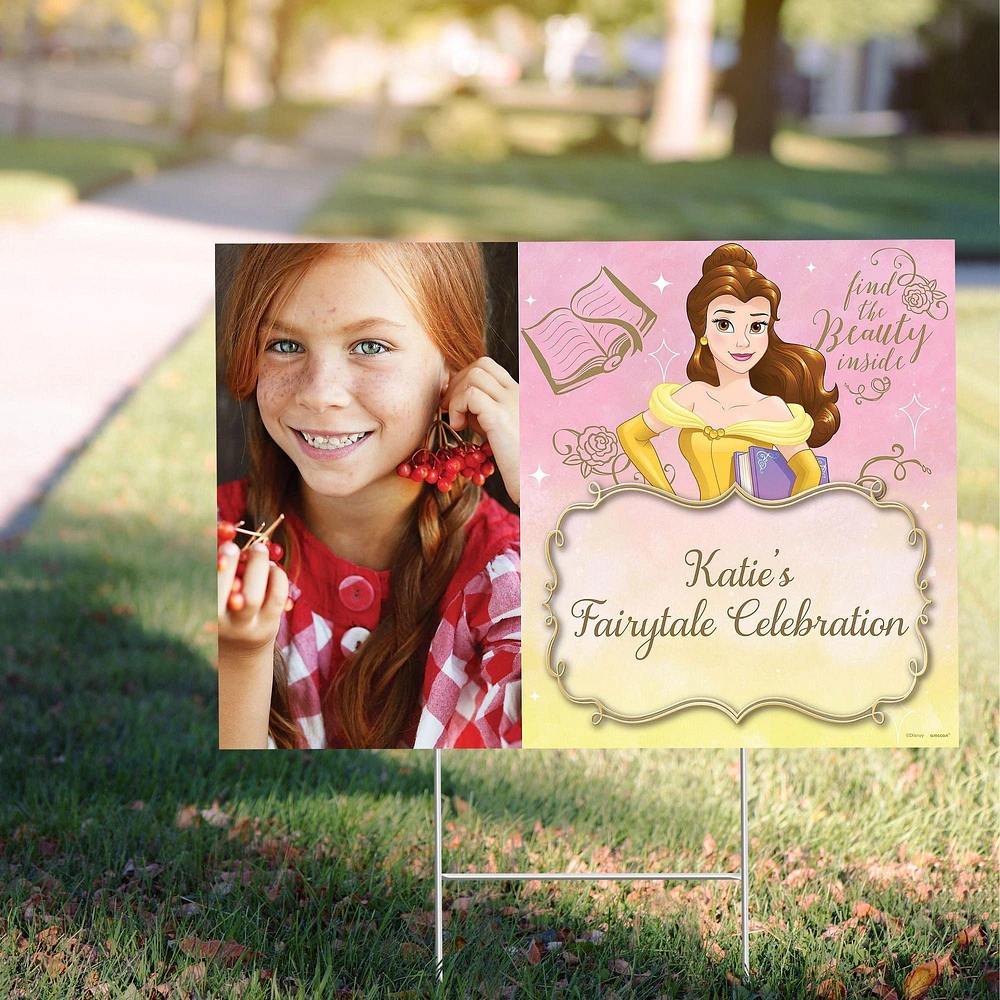 PartyCity Custom Beauty and the Beast Photo Yard Sign | Hamilton Place