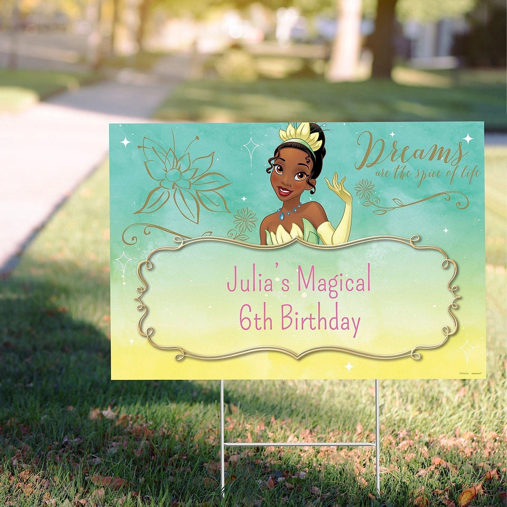 PartyCity Custom Princess & the Frog Tiana Yard Sign | Hamilton Place