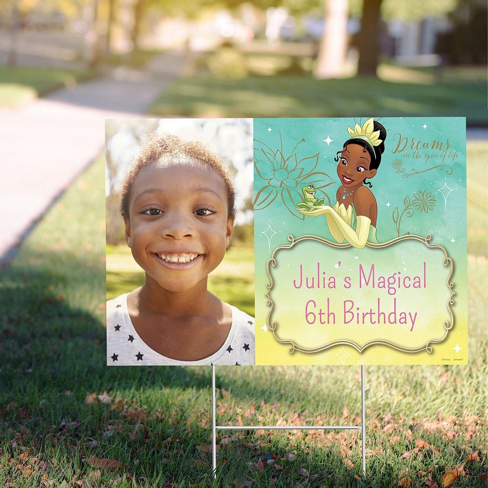 PartyCity Custom Princess & the Frog Tiana Photo Yard Sign | Hamilton Place