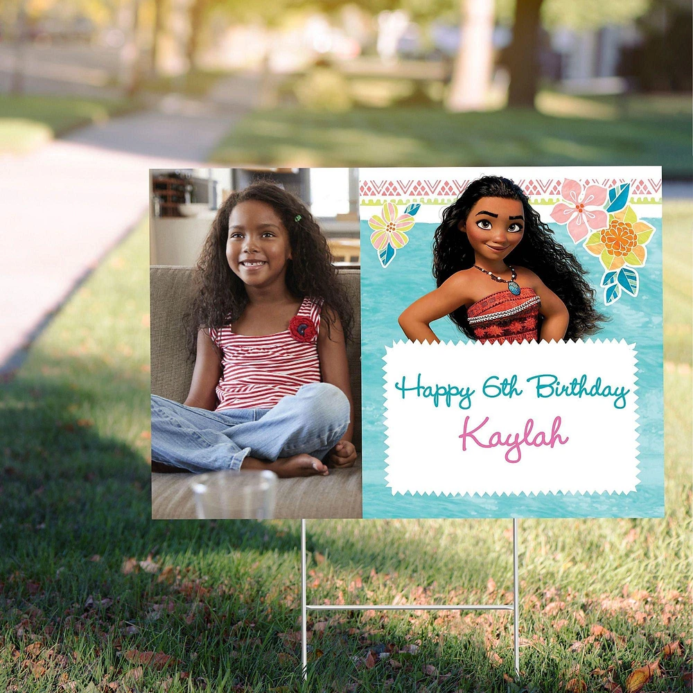 PartyCity Custom Moana Photo Yard Sign | Hamilton Place