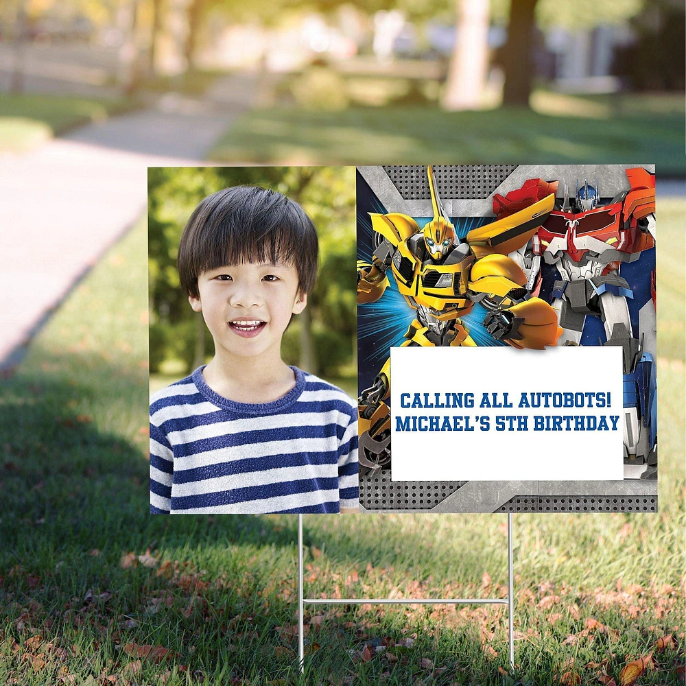 PartyCity Custom Transformers Photo Yard Sign | Hamilton Place