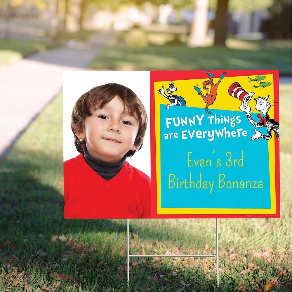 PartyCity Custom Dr. Seuss Photo Yard Sign | Hamilton Place