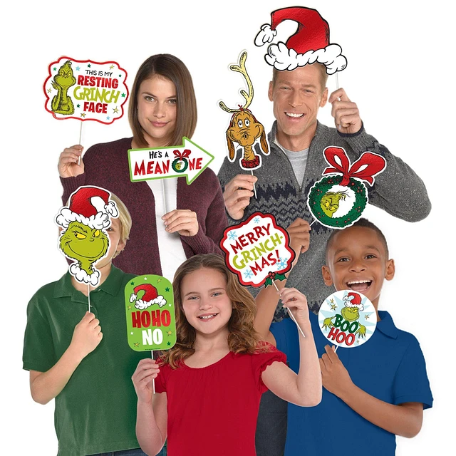PartyCity Traditional Grinch Photo Booth Props 13ct at Hamilton Place ...