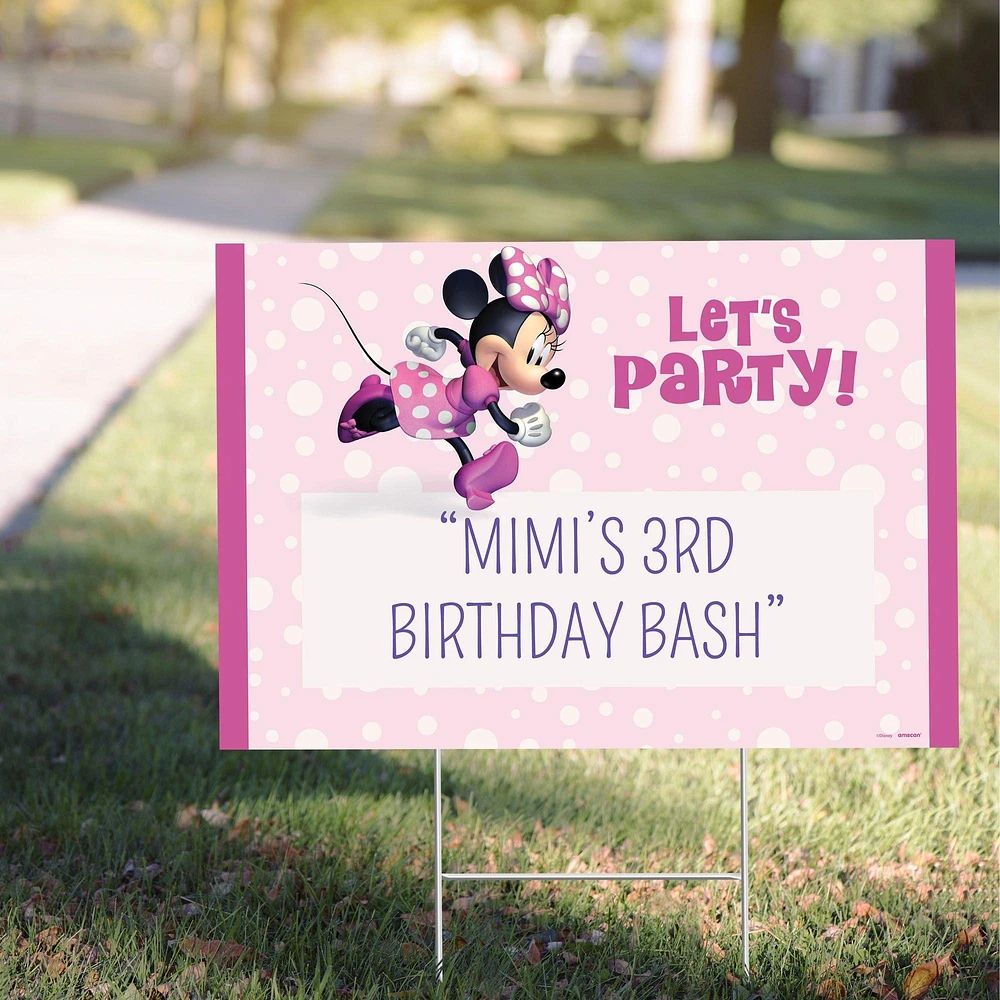 PartyCity Custom Minnie Mouse Forever Yard Sign | Hamilton Place