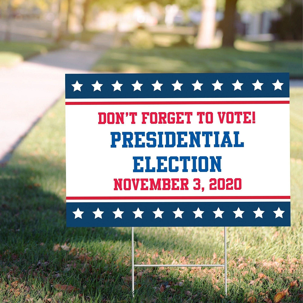 PartyCity Custom Stars & Stripes Election Yard Sign | Hamilton Place