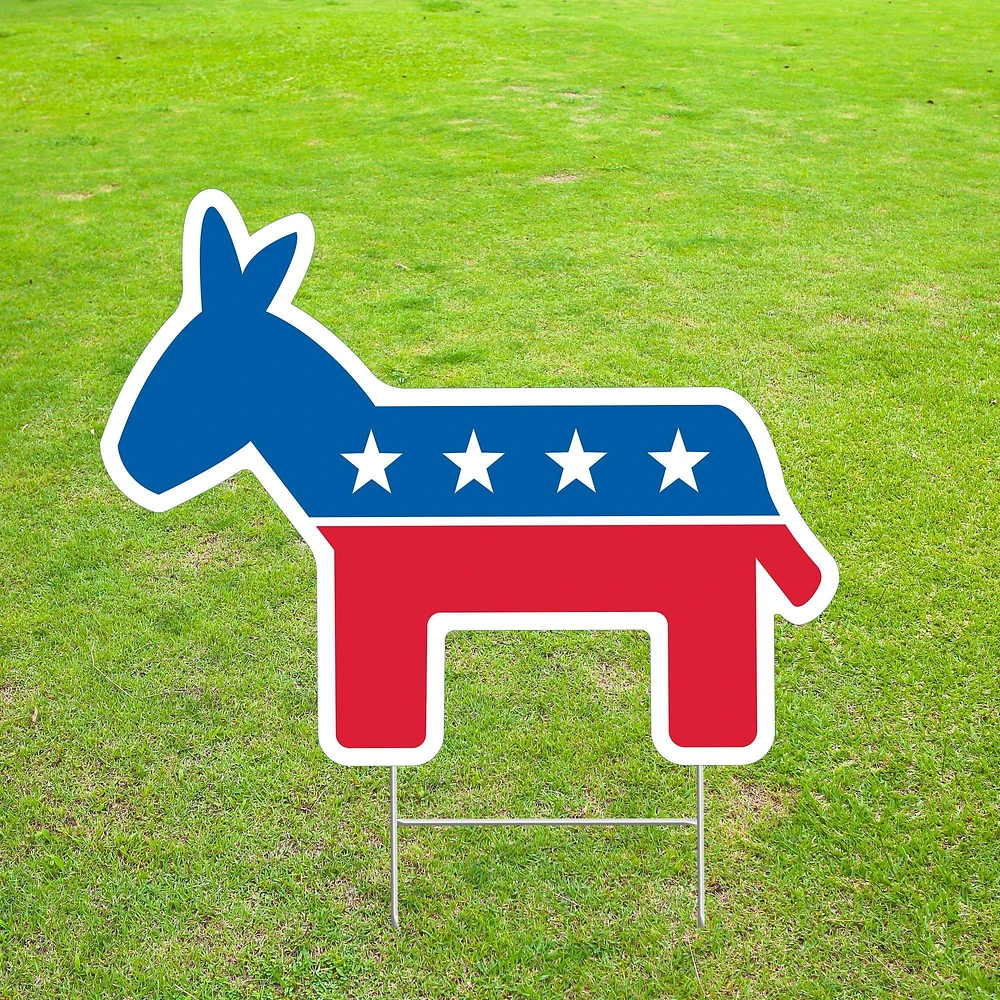 PartyCity Democratic Donkey Yard Sign | Hamilton Place