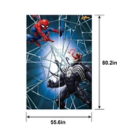 PartyCity Spider-Man Webbed Wonder Scene Setter, 55.6in x 80.2in, 4pc ...