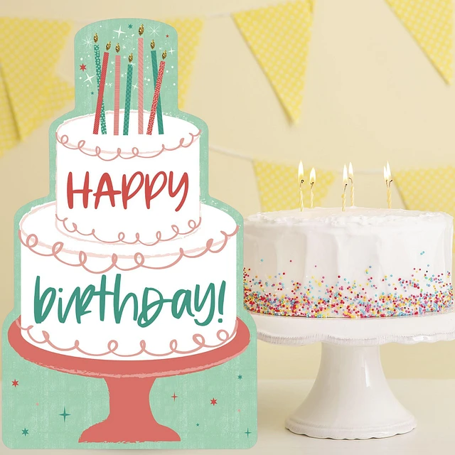 PartyCity Happy Cake Day Centerpiece Cardboard Cutout, 18in | Hamilton ...