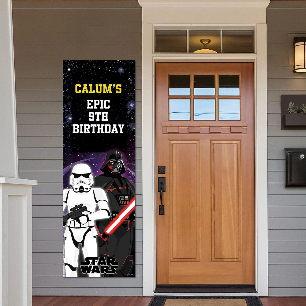PartyCity Star Wars Custom Galaxy of Adventures Vertical Banner, 2ft x ...