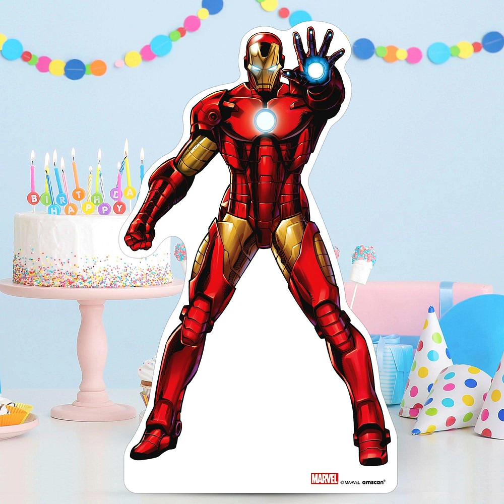 PartyCity Iron Man Centerpiece Cardboard Cutout, 18in - Avengers ...