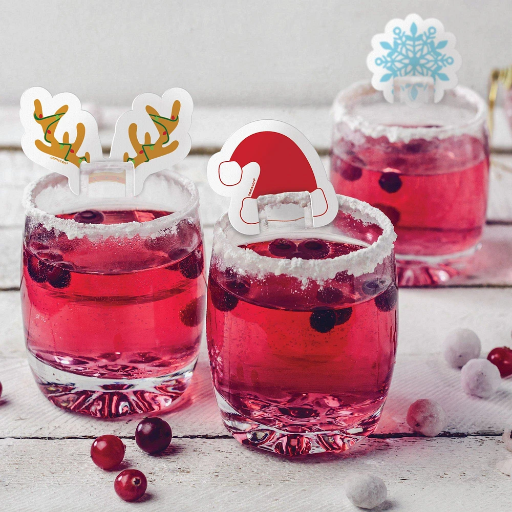 PartyCity Christmas Drink Toppers, 24pc | Hamilton Place
