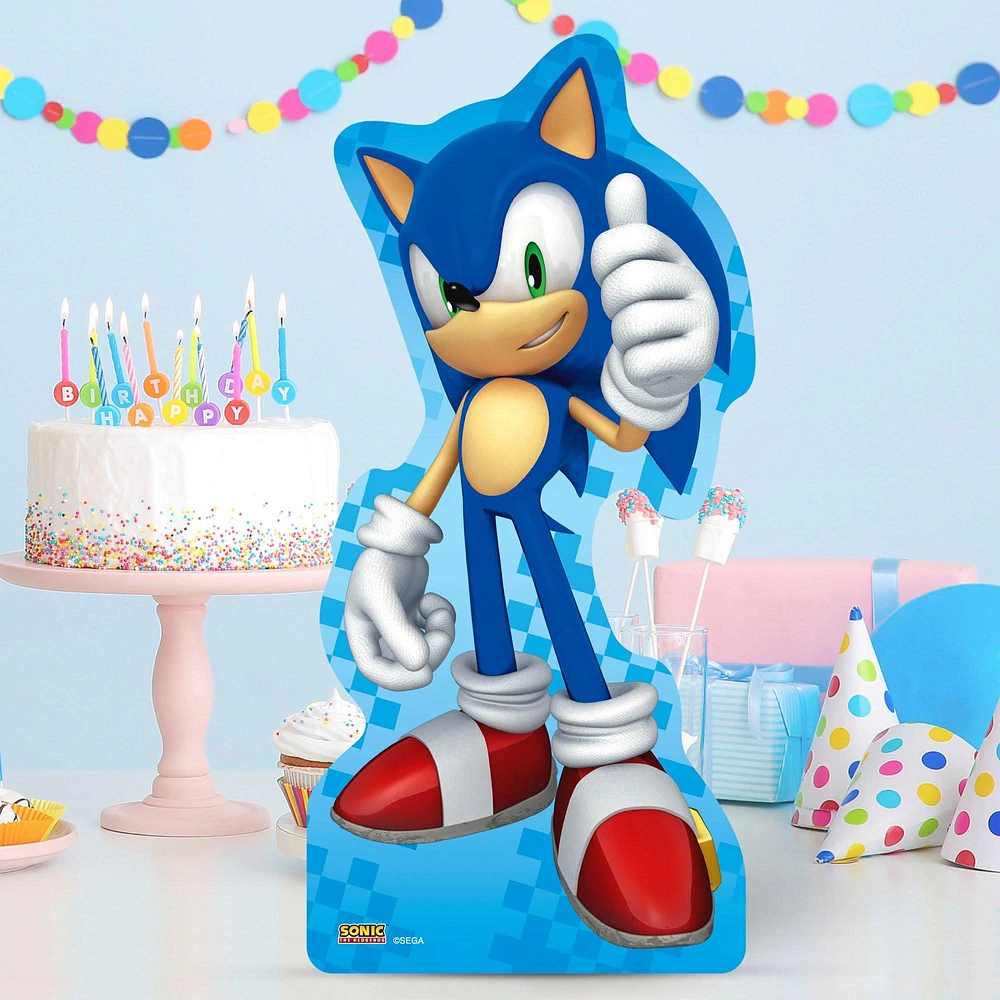 PartyCity Sonic the Hedgehog Pose Centerpiece Cardboard Cutout ...
