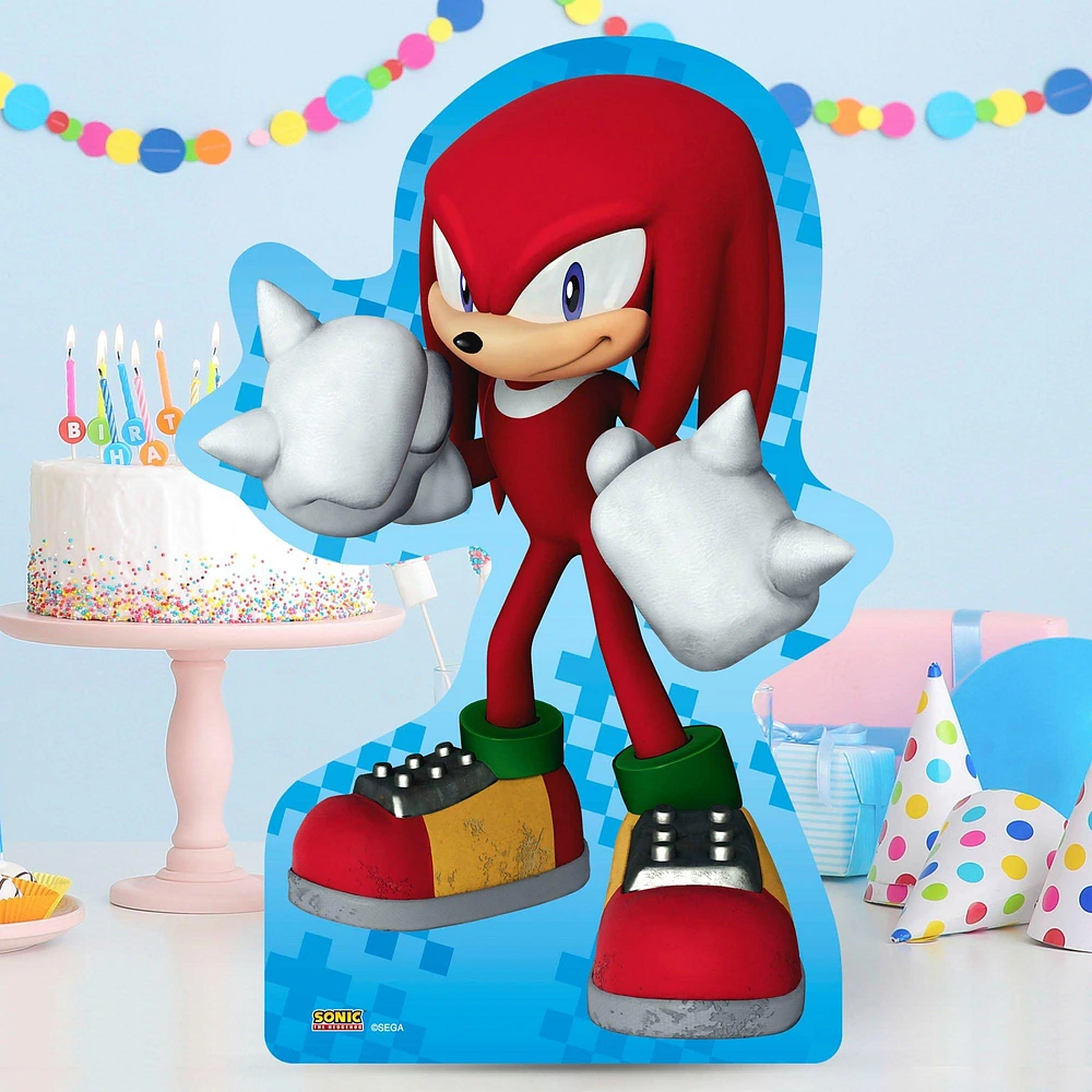 PartyCity Knuckles Centerpiece Cardboard Cutout, 18in - Sonic the ...