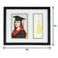 PartyCity Black MDF Graduation Picture & Tassel Frame, 11.02in x 9.05in ...