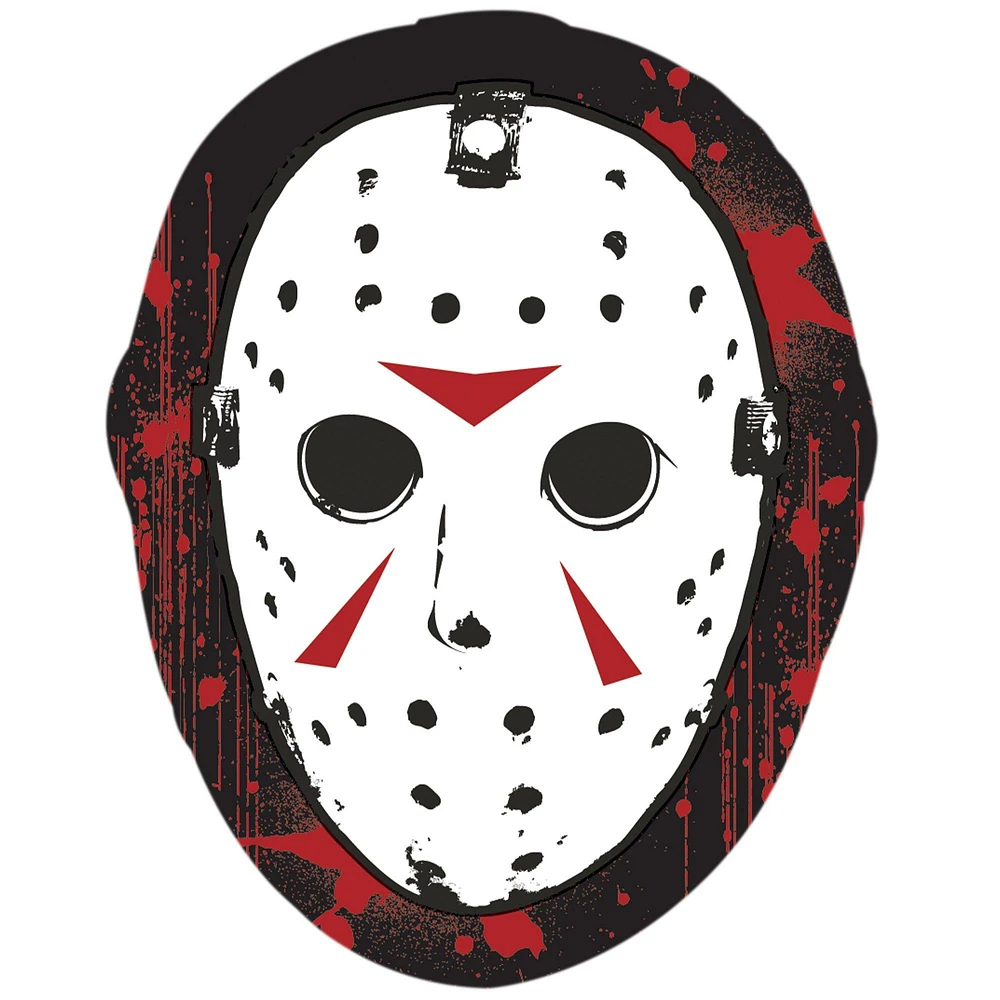 PartyCity Jason Mask Sticker, 2.8in x 3.5in - Friday the 13th ...