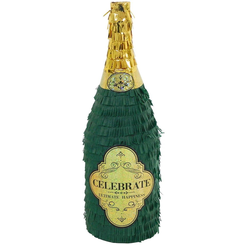 PartyCity Champagne Bottle Pinata, 6.75in x 21.75in | Hamilton Place