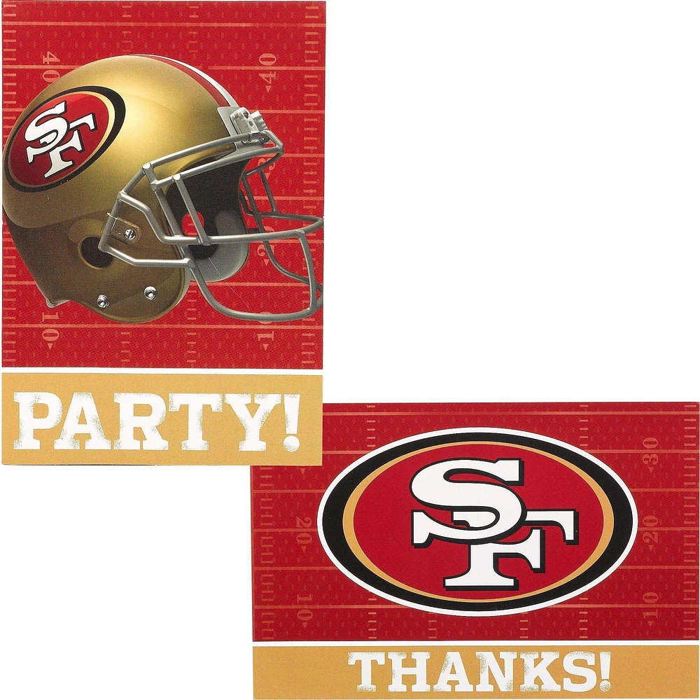 NFL San Francisco 49ers Invitations & Thank You Notes For 8 | Hamilton ...